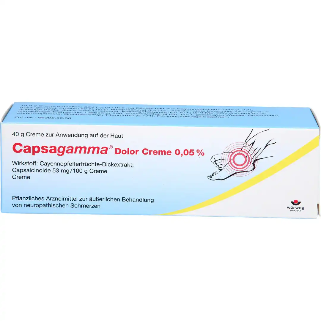 CAPSAGAMMA DOLOR CREME (SA KAPSAICINOM) 0,05% 40g