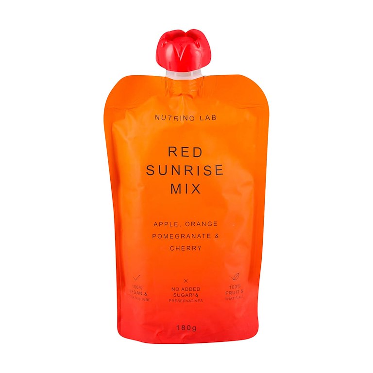 Nutrino Lab RED SUNRISE MIX Pire – Jabuka, Pomorandža, Nar I Višnja, 180 G