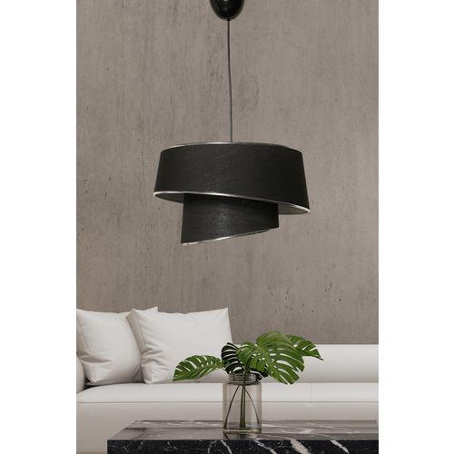Barette - Silver, Black Silver Black Chandelier
