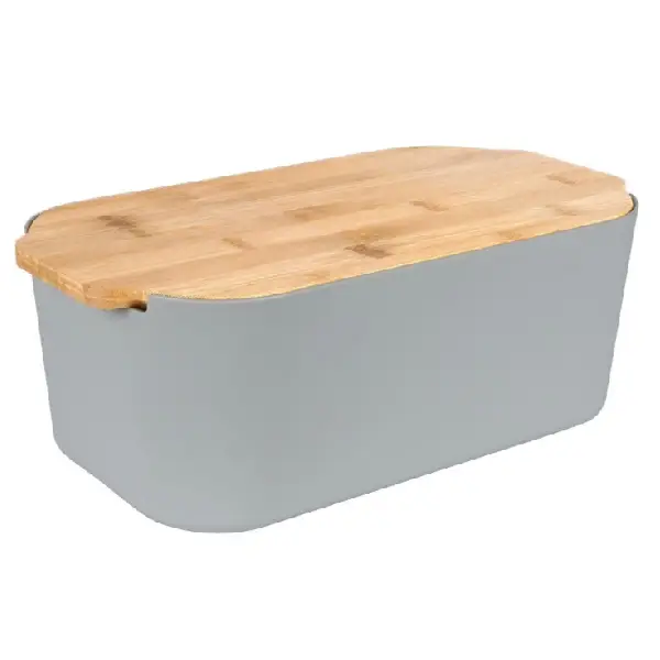 Kutija za hleb 33 x 18,5 x 12 cm siva Vilde 259302