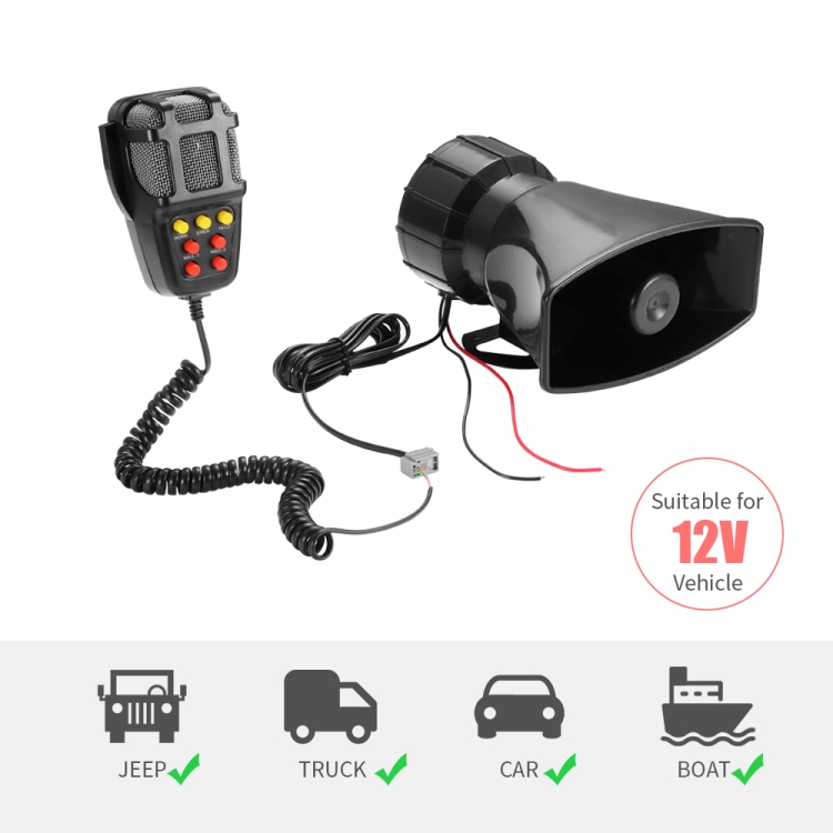 Megafon sirena 12v