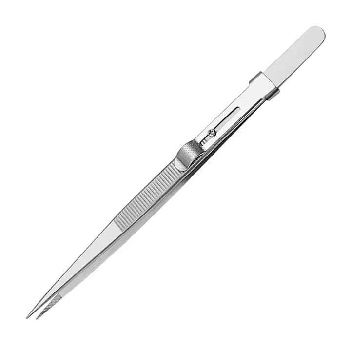Pinceta 165mm metalna ravna