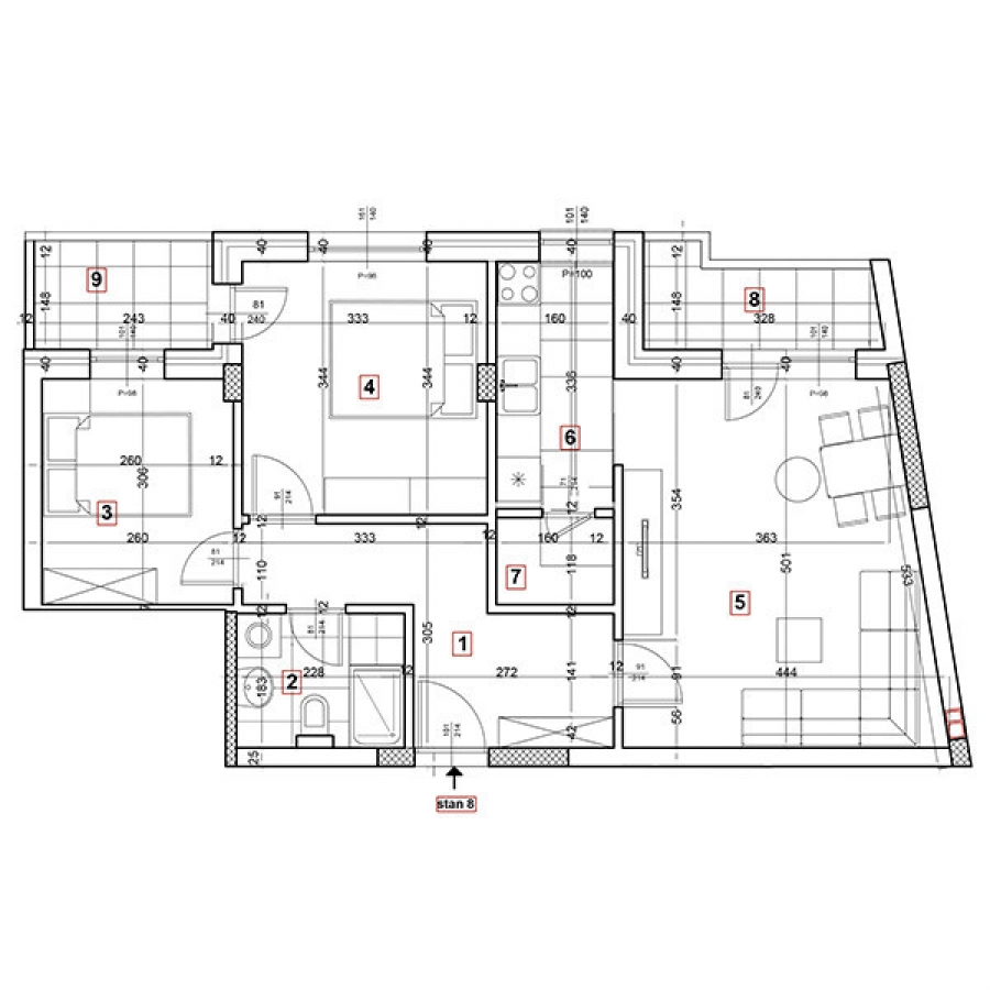 NOVI SAD - PODBARA - 65. 22 m2