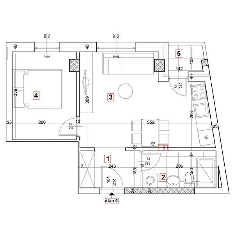 NOVI SAD - PODBARA - 35. 25 m2