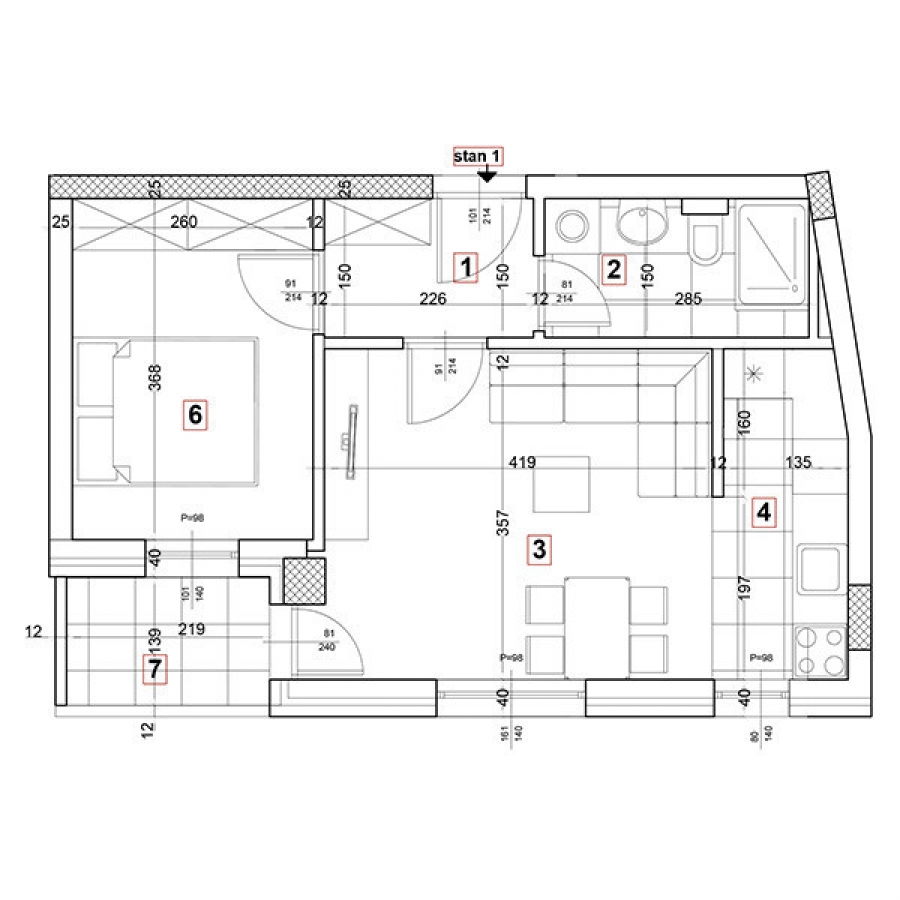 NOVI SAD - PODBARA - 39. 10 m2
