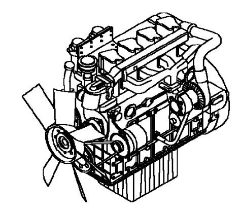 Liebherr D926 9883390 motor za bagera