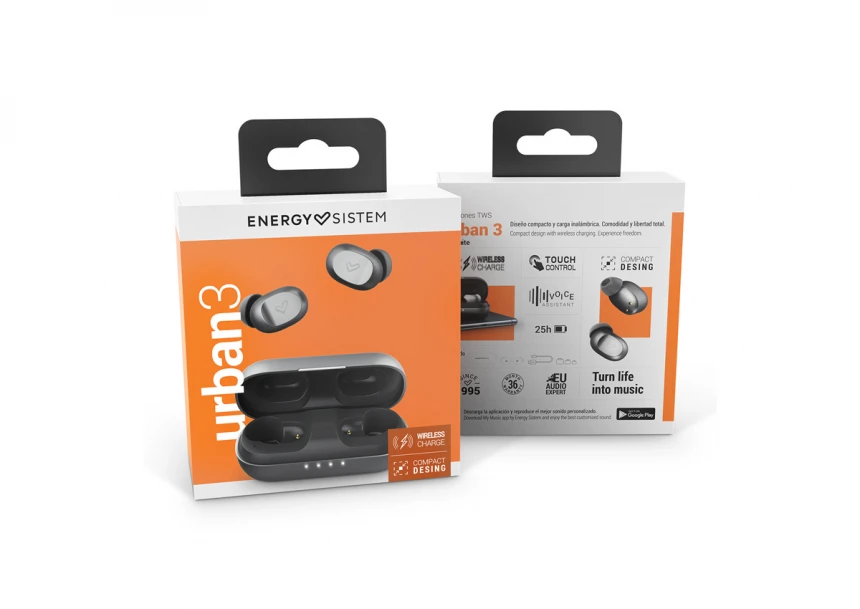 ENERGY SISTEM Urban 3 Graphite True Wireless bežične slušalice sive