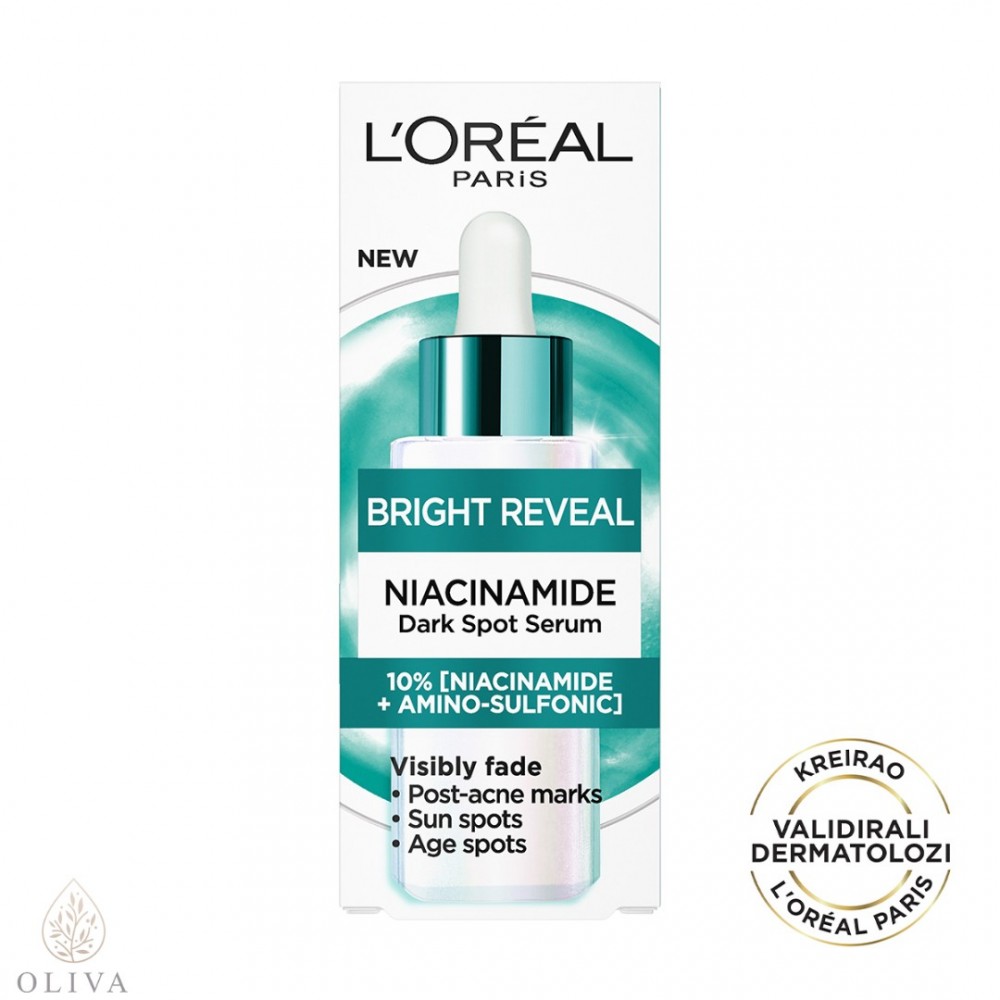L'OREAL PARIS BRIGHT REVEAL NIACINAMID SERUM PROTIV TAMNIH FLEKA 30 ML
