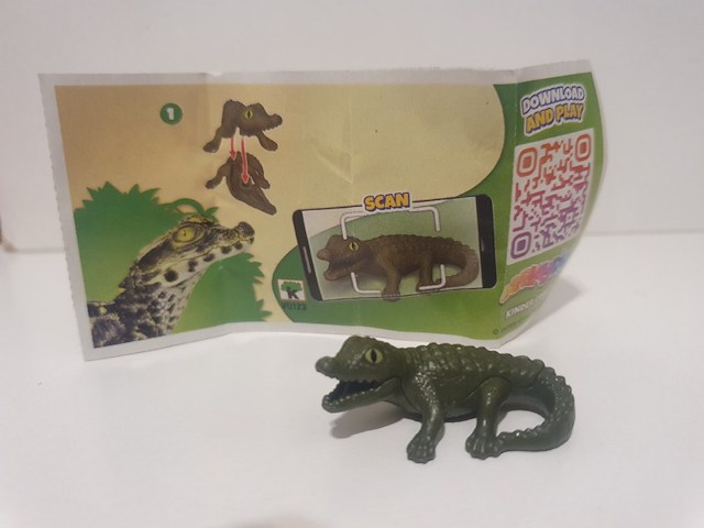Kinder surprise, Natoons baby WQ123, krokodil