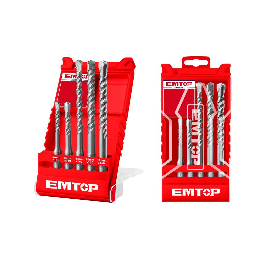 Set 5 burgija SDS-Plus Emtop