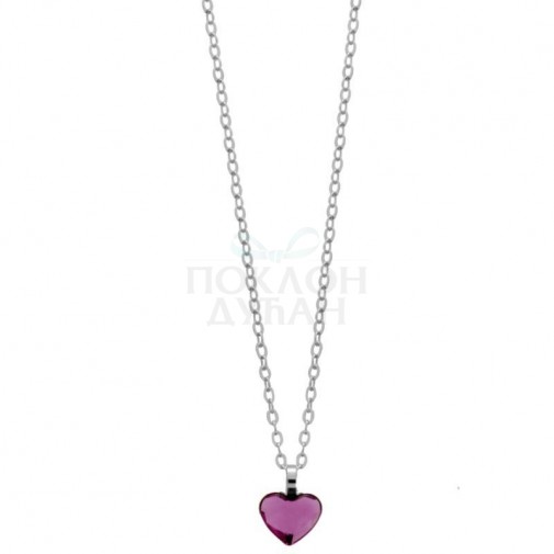 ŽENSKI VICTORIA CRUZ CUORE FUCHSIA LANČIĆ SA SWAROVSKI KRISTALOM