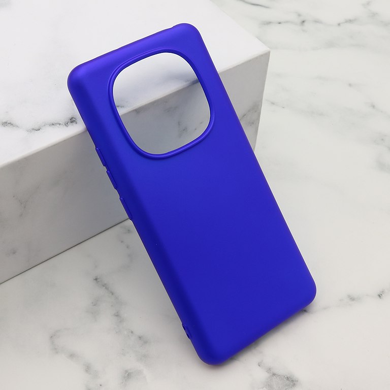 Zastitna maska (futrola) Soft Silicone - Xiaomi Redmi Note 14 Pro 4G plava (MS)