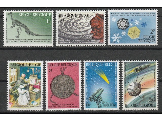 Belgium, Belgija-1966-National Scientific Heritage-MNH