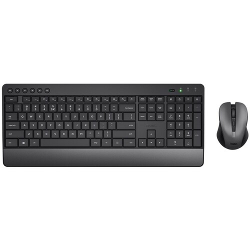 TRUST TREZO bežična tastatura + mis US crna