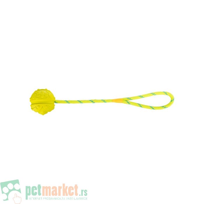 Trixie: Plutajuća lopta na kanapu Ball on Rope Lime
