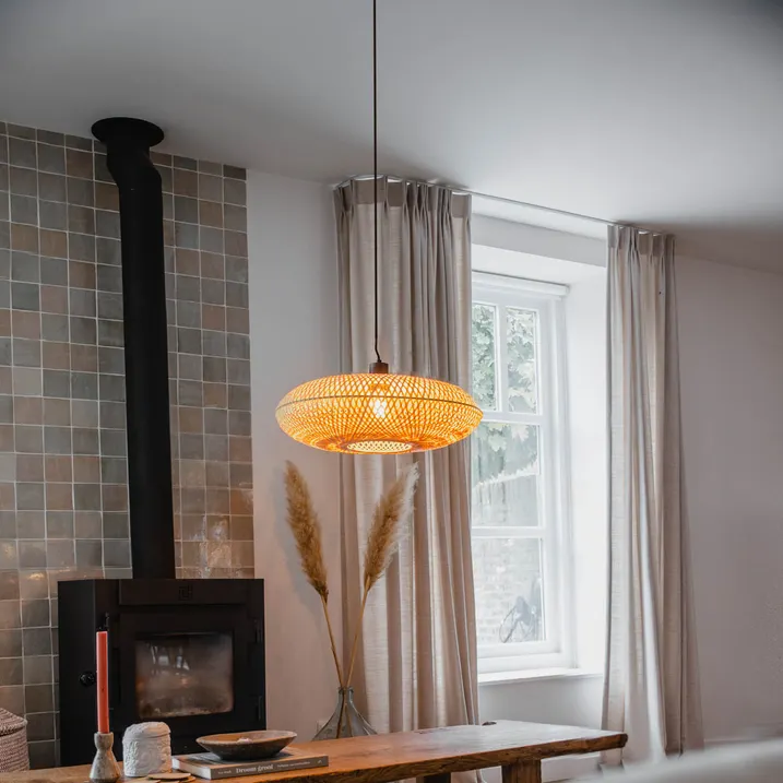 Orijentalna viseća lampa od bambusa 50 cm - Ostrava