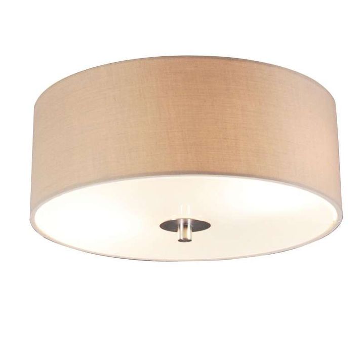 Plafonska lampa u seoskom stilu bež 30 cm - Drum