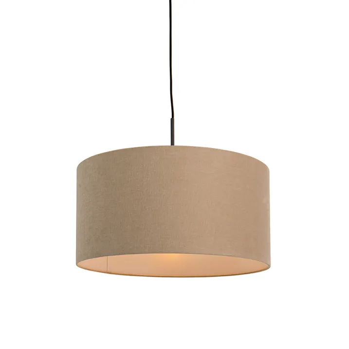 Luster u seoskom stilu crne boje sa bež abažurom 50cm - Combi