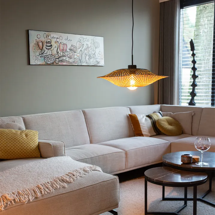 Orijentalna viseća lampa od bambusa 50 cm - Rina