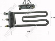 grejac ARISTON INDESIT sa krivinom 1700W sa rupom za NTC - 081837/087188/201268