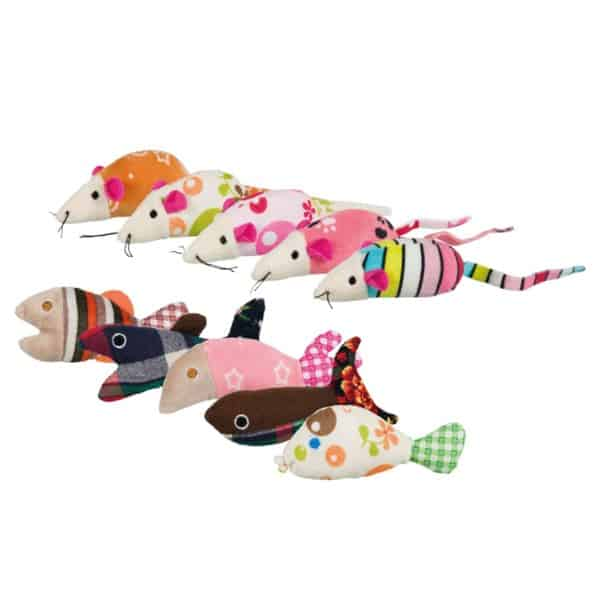 TRIXIE IGRAČKA ZA MACE MIŠ I RIBICE 9-12CM