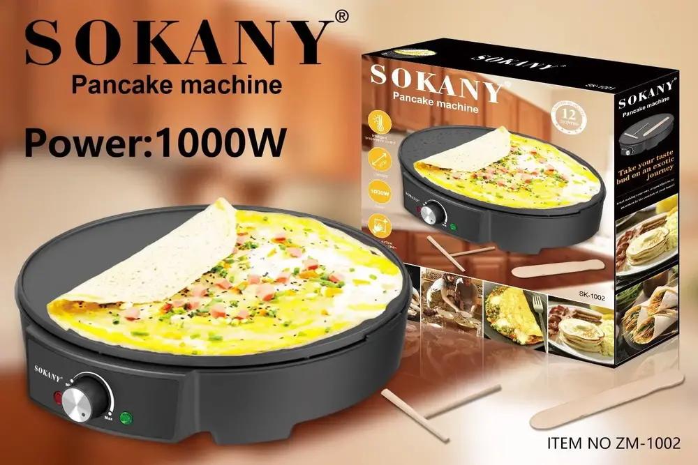 Električna ploča za palačinke SOKANY 1000W