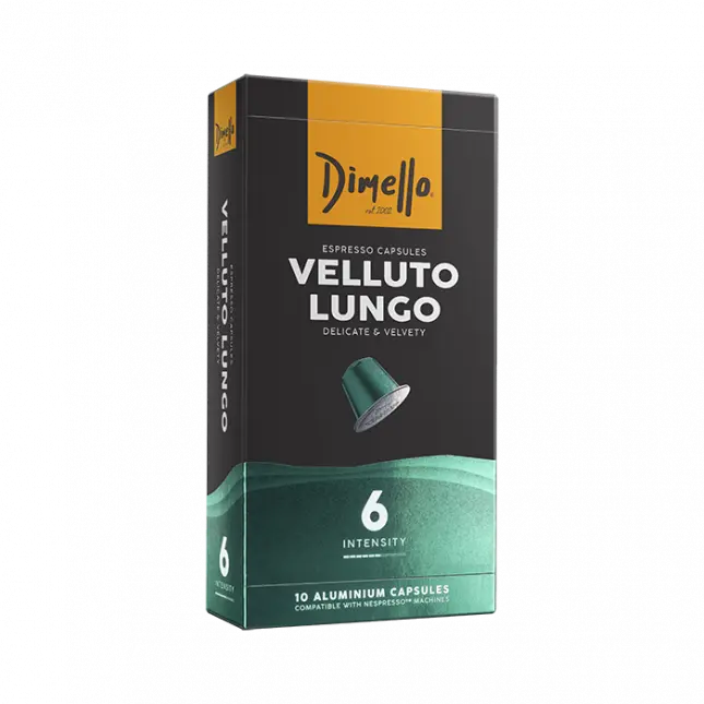 DIMELLO VELLUTO LUNGO 10/1 – NESPRESSO KOMPATIBILNE KAPSULE