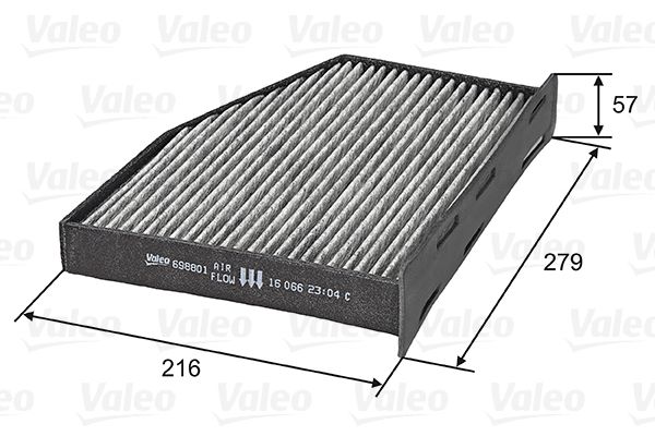 Filter, vazduh unutrašnjeg prostora VALEO 698801