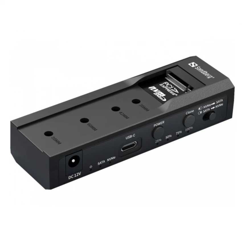 USB Docking Sandberg M2 + NVMe + SATA 136-49