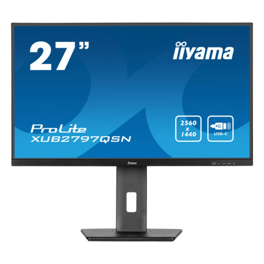 Monitor 27" Iiyama XUB2797QSN-B2 IPS 2560x1440/100Hz/1ms/HDMI/DP/USB/zvučnici