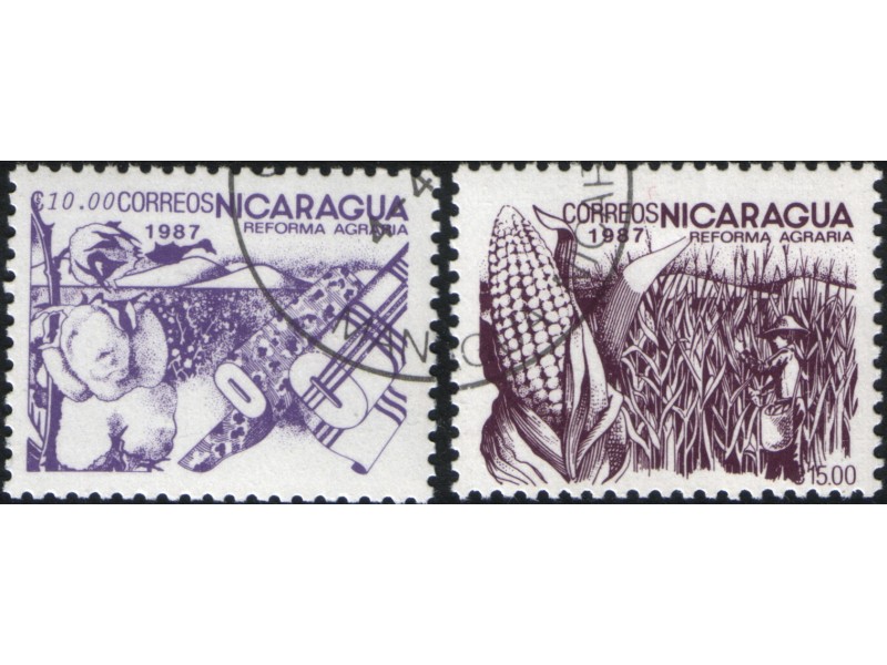 kt659h 25.mar1987 Nicaragua Mi2766-73(-o-)2od8