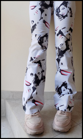 Y2K print pantalone