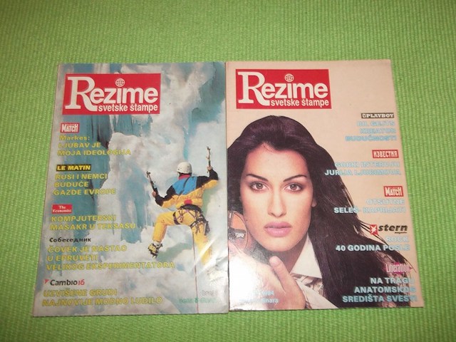 Rezime svetske štampe - 2 broja iz 1994. - novi