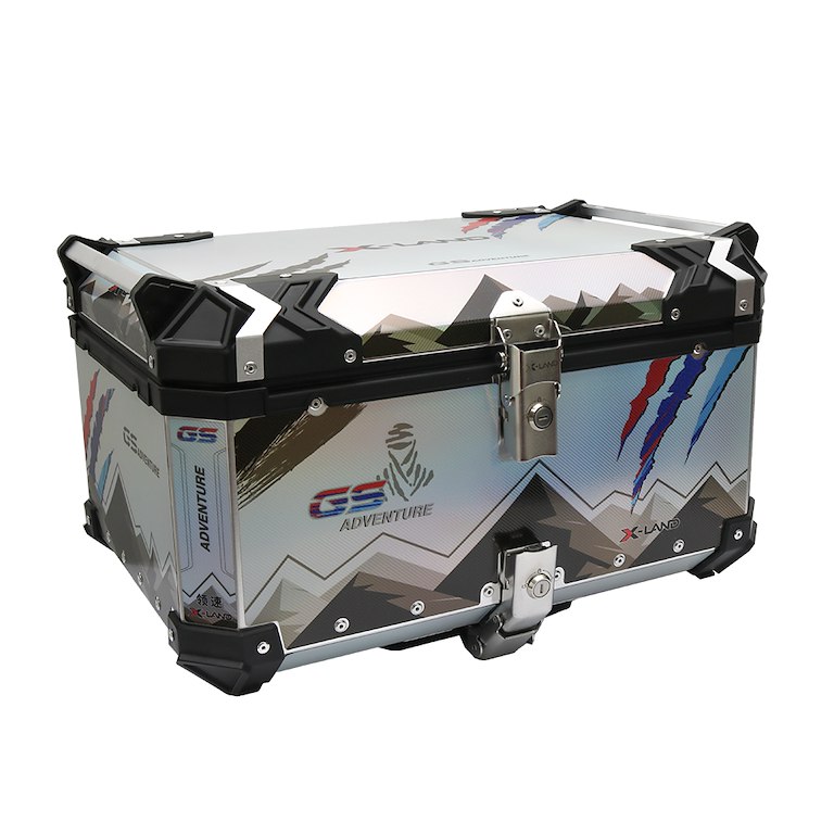 Centralni kofer X-LAND ALU sivi ADVENTURE 65L