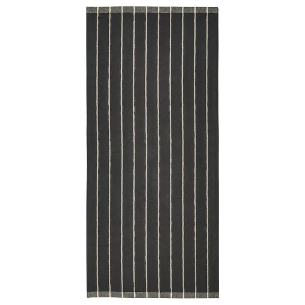 Tepih, ravno tkani, siva/prljavobela, 80x180 cm