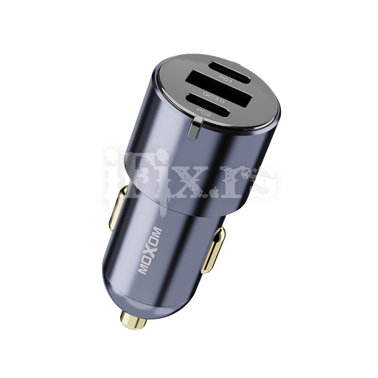 Auto punjac Moxom MX-VC19 60W 3 porta USB-C x2 + USB-A