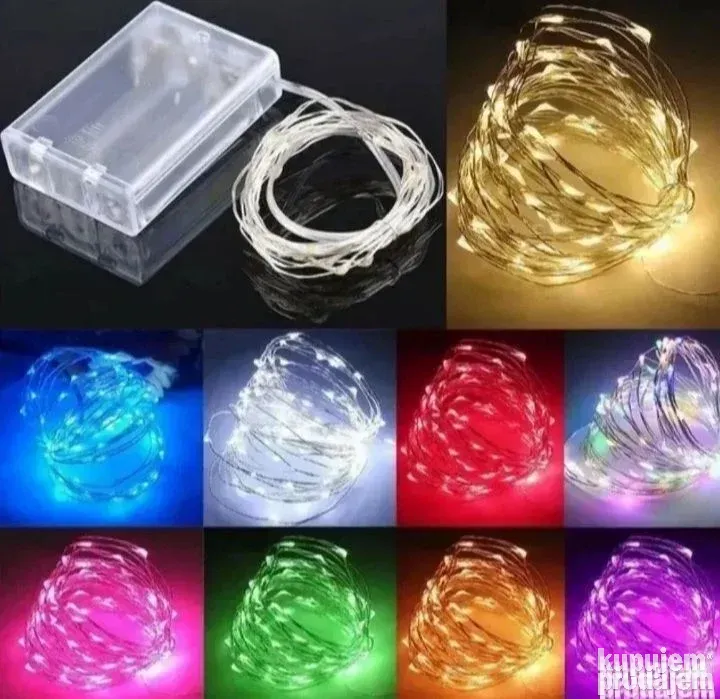 Lampice koje rade na baterije od 3m i 5m