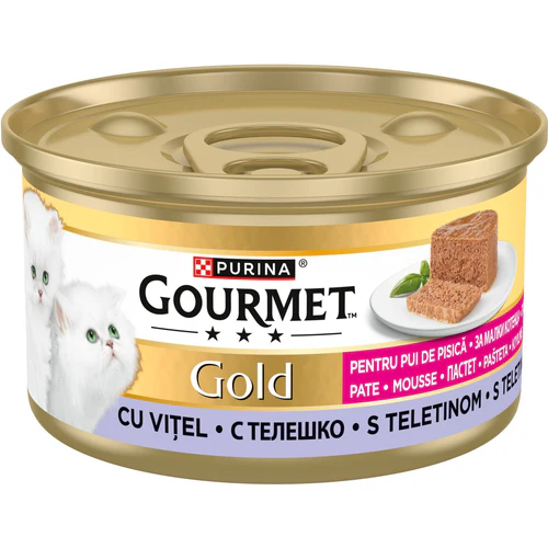 GOURMET Gold JUNIOR Konzerva za mačiće Teletina pate 85g