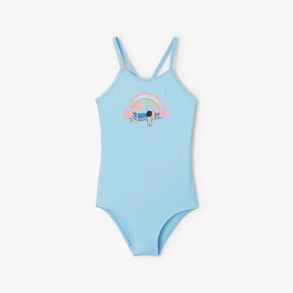Jednodelni kupaći kostim za surfovanje - Hanalei summer vibes neboplavi