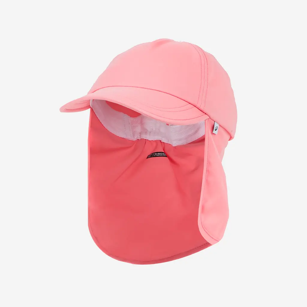 Roze kapa s UV zaštitom za bebe