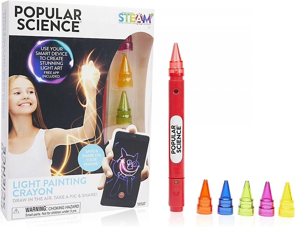 POPULAR SCIENCE LIGHT PAINTING CRAYON SET