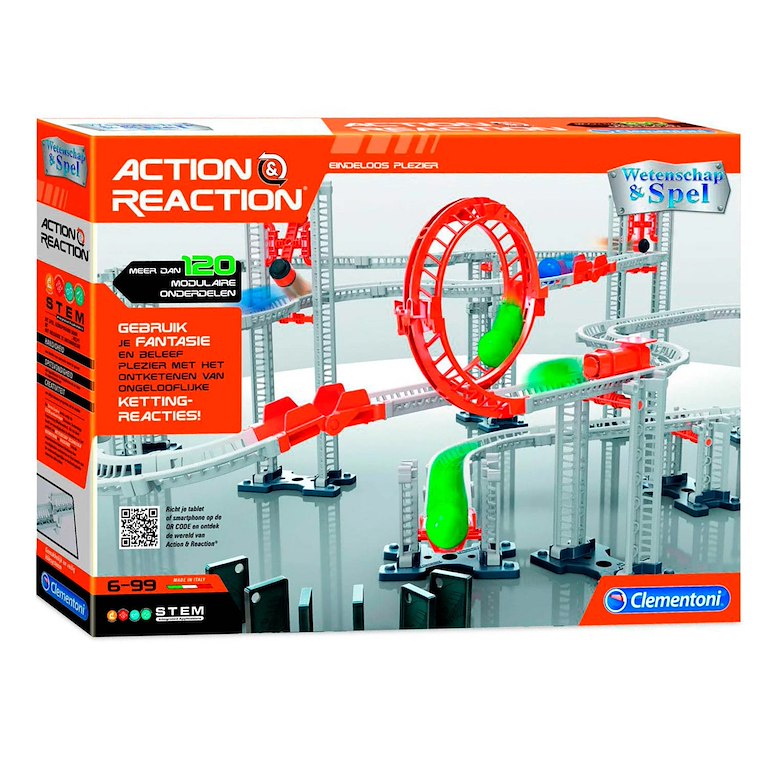 CLEMENTONI ACTION & REACTION DELUXE SET 120PCS