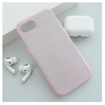 Maska Crystal Dust za iPhone 16e pink