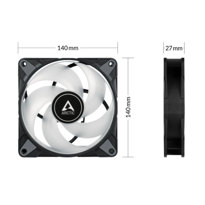 P14 PWM PST A-RGB 140mm ventilator crni (ACFAN00239A)