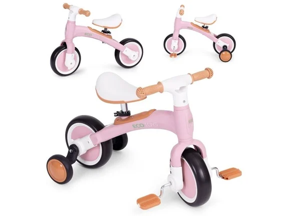 Ecotoys balans bicikl sa pedalama i pomoćnim točkovima 3u1