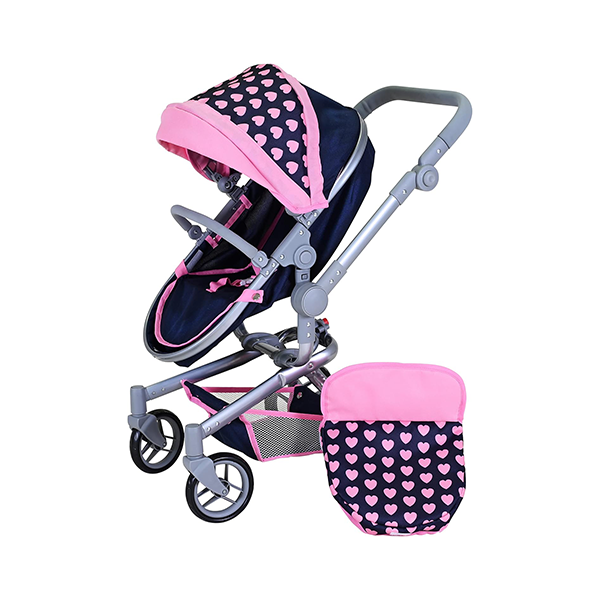 Kolica Boonk Pink Hearts Knorr Toys 909412