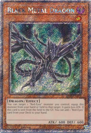Black Metal Dragon - RA04-EN016-PSR - (V.4 - Platinum Secret Rare) 1st Edition