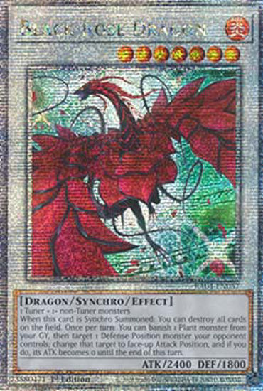 Black Rose Dragon (Alternate Art) - RA04-EN057-QCR - (V.5 - Quarter Century Secret Rare) 1st Edition
