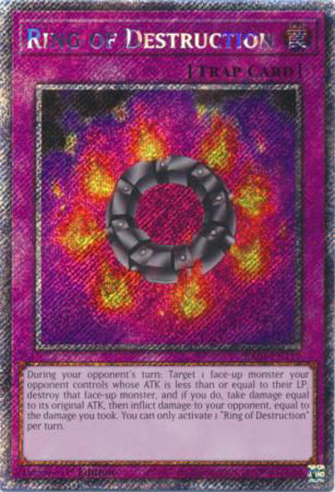 Ring of Destruction - RA04-EN119-PSR - (V.4 - Platinum Secret Rare) 1st Edition
