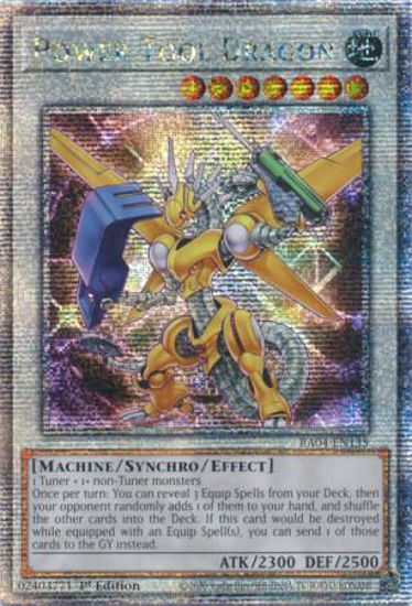 Power Tool Dragon - RA04-EN135-QCR - (V.5 - Quarter Century Secret Rare) 1st Edition